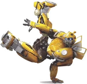Bumblebee Transformers Robot Action Pose | PNGpix.com