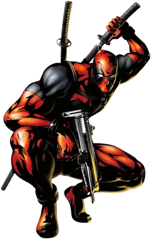 Deadpool Pose Fingeron Lips | PNGpix.com
