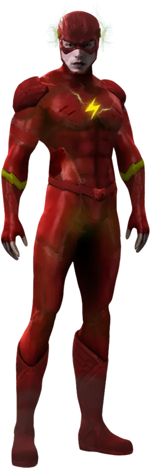 Red Speedster Hero Pose | PNGpix.com